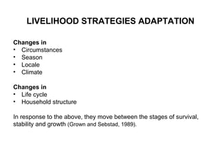 Livelihood and rural development | PPT