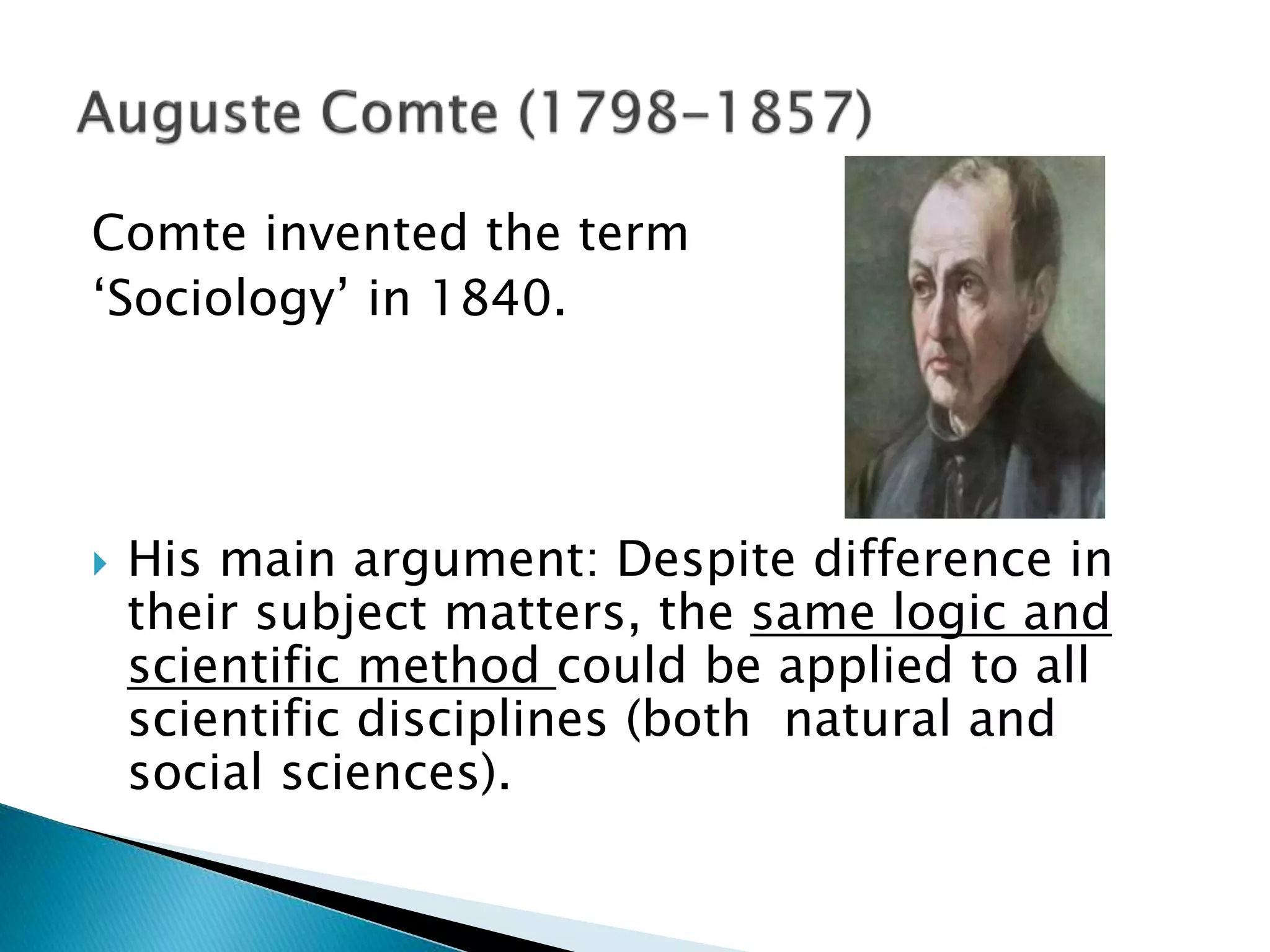 Lec 3. founding fathers of sociology, part 1 | PPTX