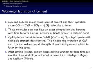 Lecture on Cement | PDF