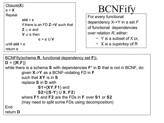 BCNF V/S 3NF | PPT