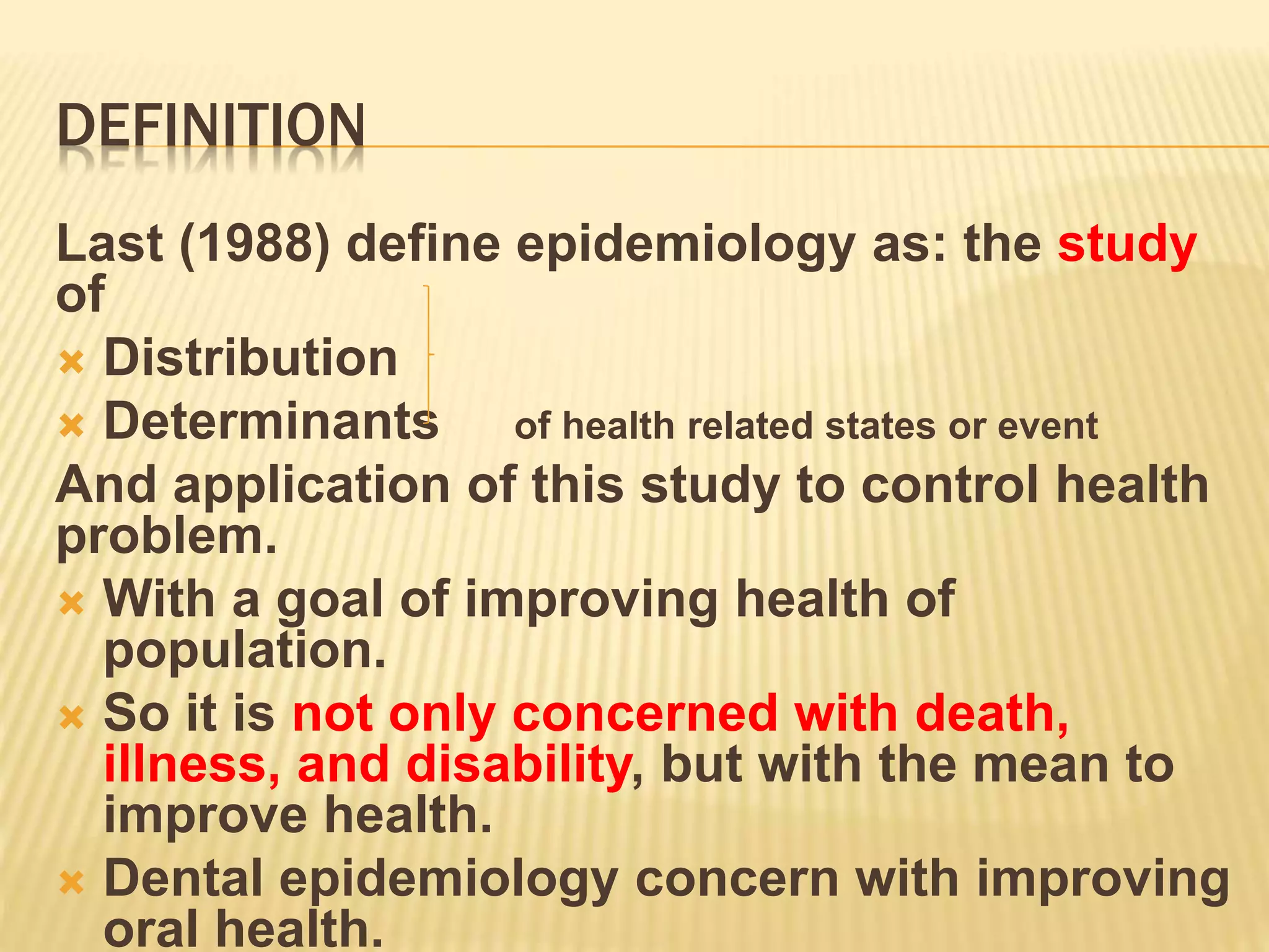 COMMUNITY DENTISTRY LECTURE 3 | PPTX
