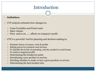 CVP analyses | PPT