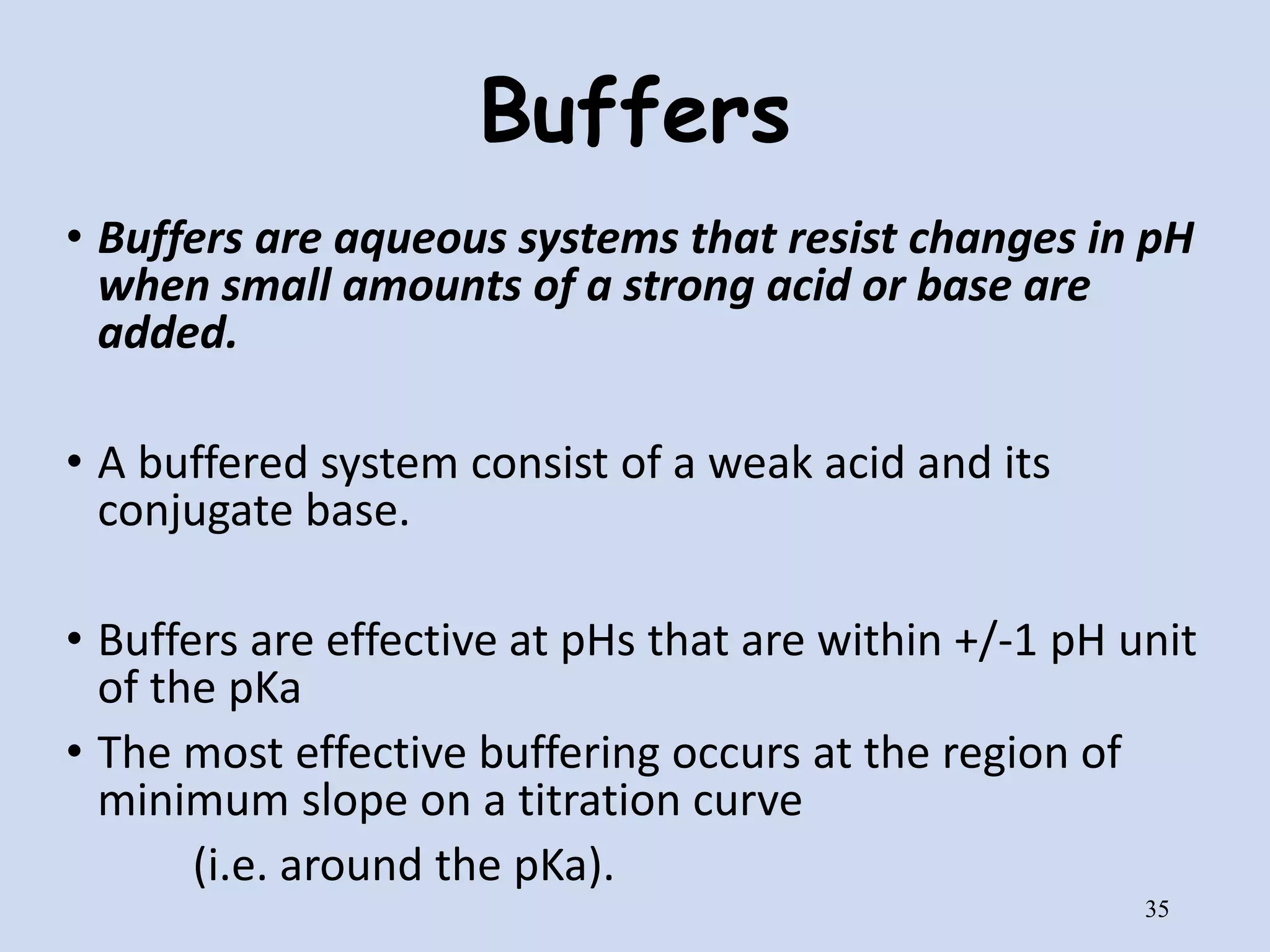 Water, acid base balance, buffer systems | PPTX