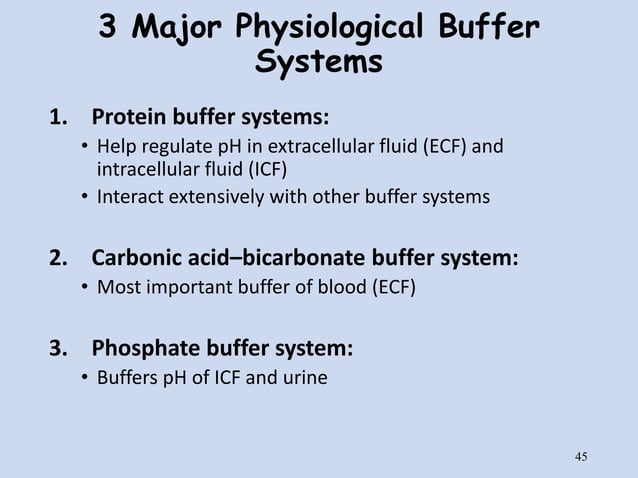 Water, acid base balance, buffer systems | PPTX | Chemistry | Science