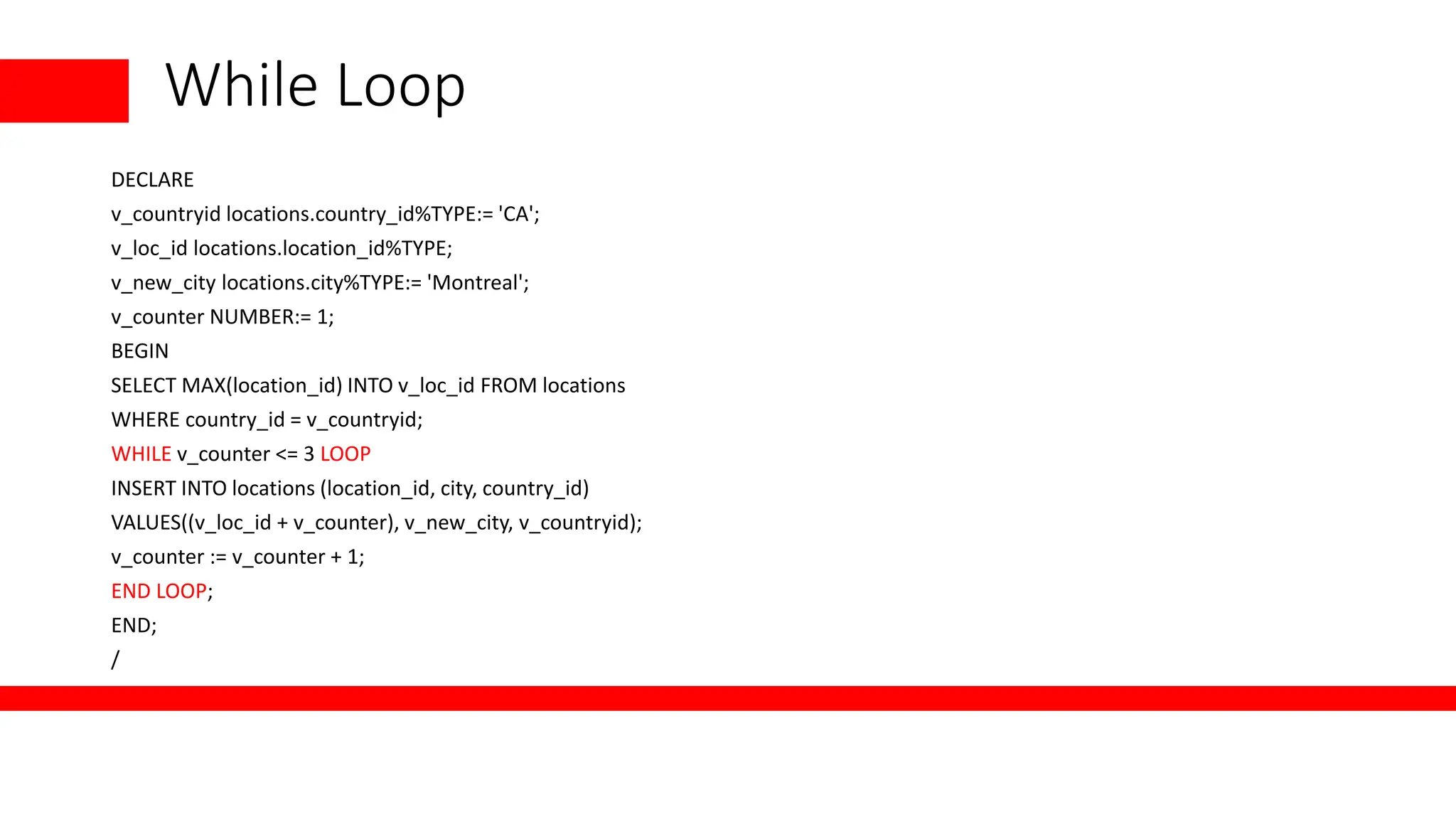 Pl-sql blocks and block types and variablesdeclaring.pptx | Databases | Computer Software and ...