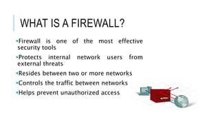 Information security the firewalls fundamentals | PPT