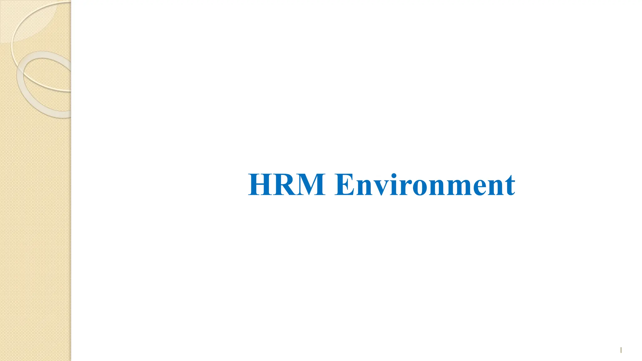 HRM Environments (internal and external) | PDF