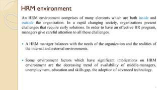 HRM Environments (internal and external) | PDF