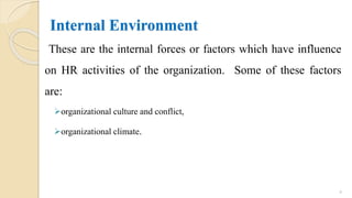 HRM Environments (internal and external) | PDF