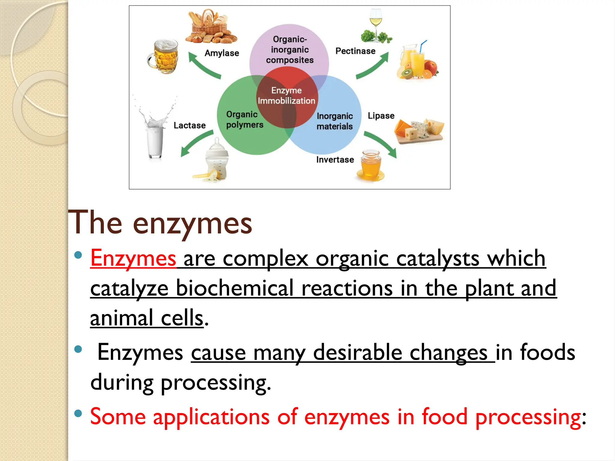 Physic-chemical properties Food enzymes Food additives | PPTX ...