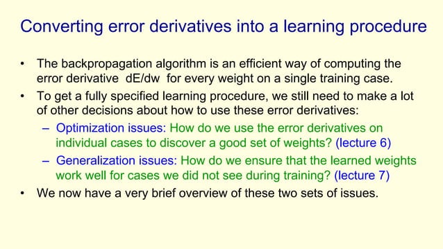 Neural Networks for Machine Learning Lecture 1a | PDF
