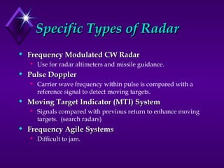 Lecture 3 - Radar Principles and Systems | PPT