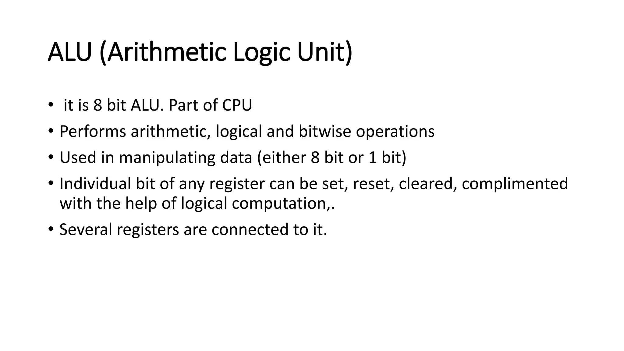 8051 Microcontroller Architecturepptx 