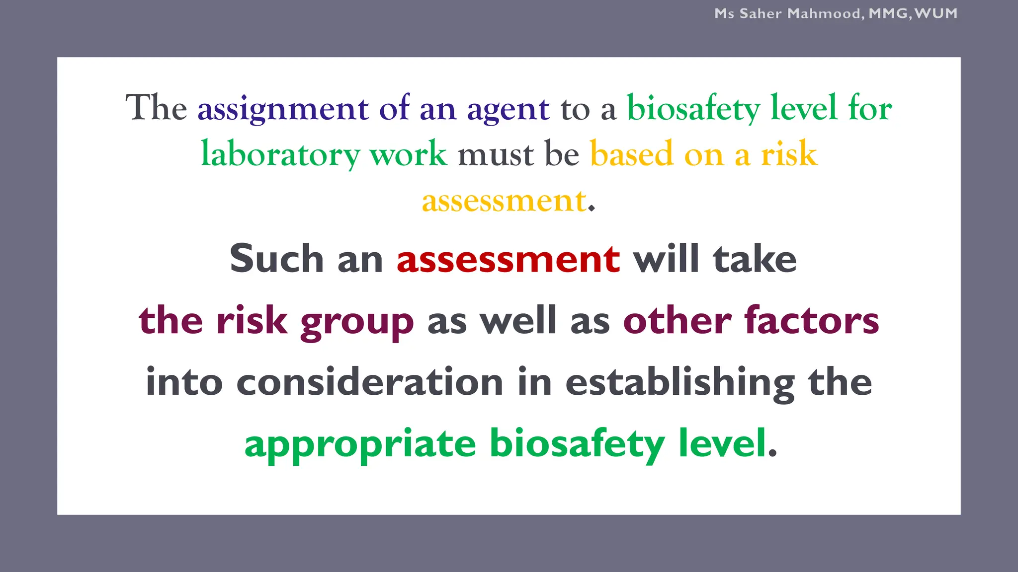 Lec 3-BIOSAFETY RISK GROUPS and their assessment | PDF
