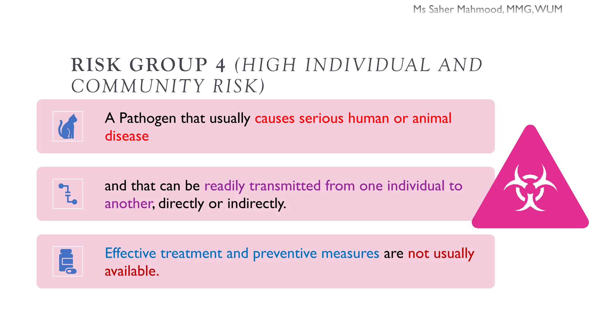 Lec 3-BIOSAFETY RISK GROUPS and their assessment | PDF