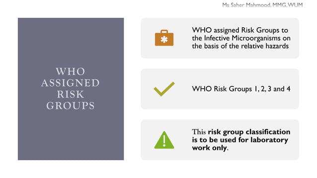 Lec 3-BIOSAFETY RISK GROUPS and their assessment | PDF