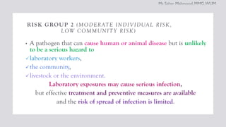 Lec 3-BIOSAFETY RISK GROUPS and their assessment | PDF