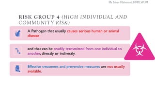 Lec 3-BIOSAFETY RISK GROUPS and their assessment | PDF