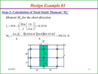 Lec 3 design problem of flat plate slab | PDF