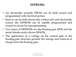 Lec 3 digital electronics- read only memory | PPTX