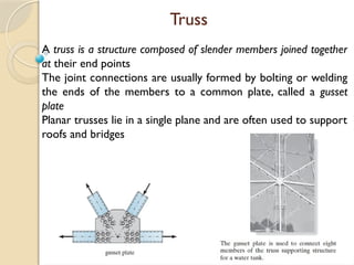 Lec 3 - Intro to Truss in civil engineering | PPTX