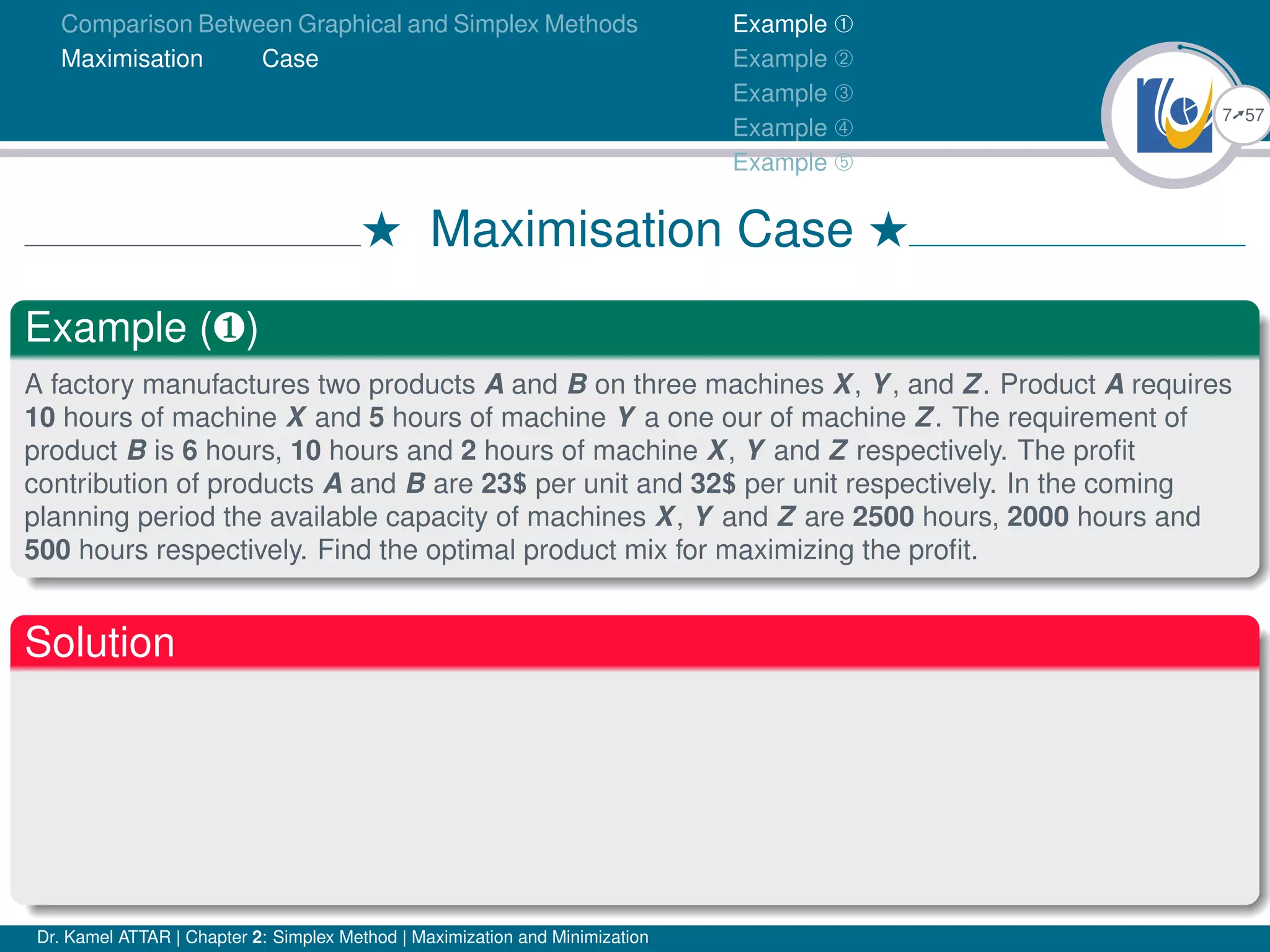 Simplex method (maximization) | PDF