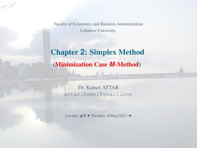 Simplex method (minimization) | PDF