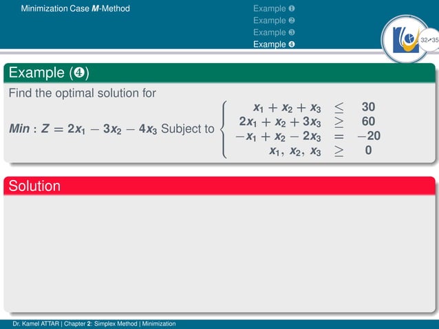 Simplex method (minimization) | PDF