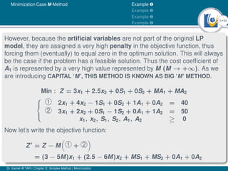 Simplex method (minimization) | PDF