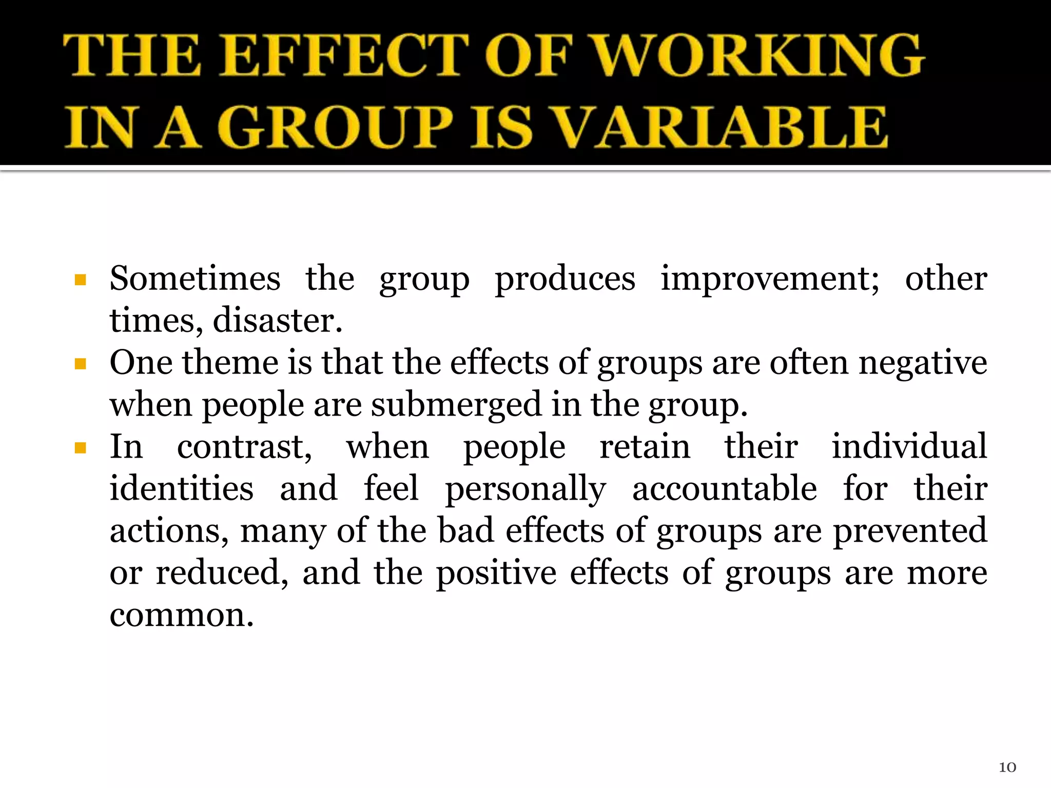 The group influence | PPTX