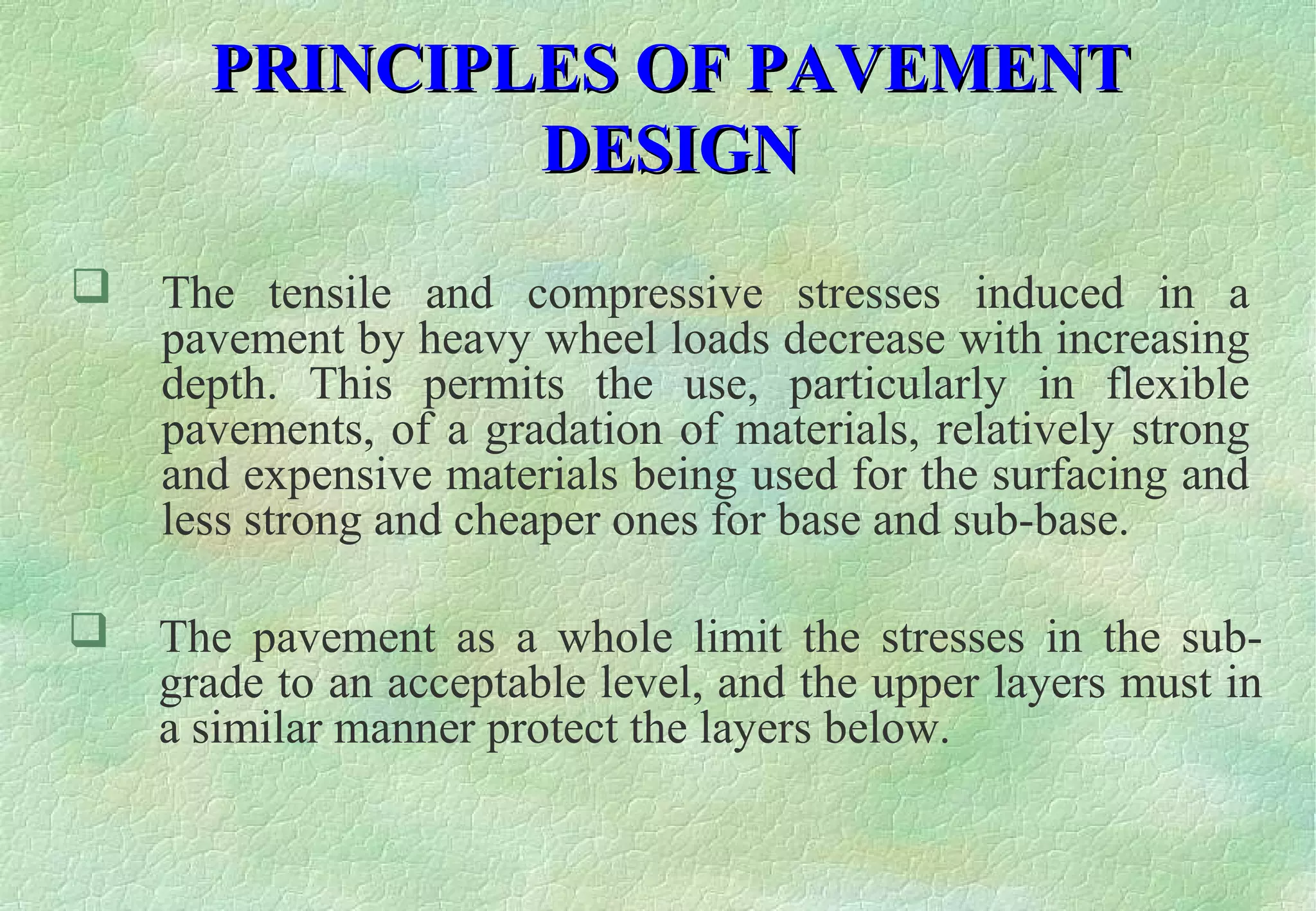 Introduction to Pavement Design Concepts | PPT