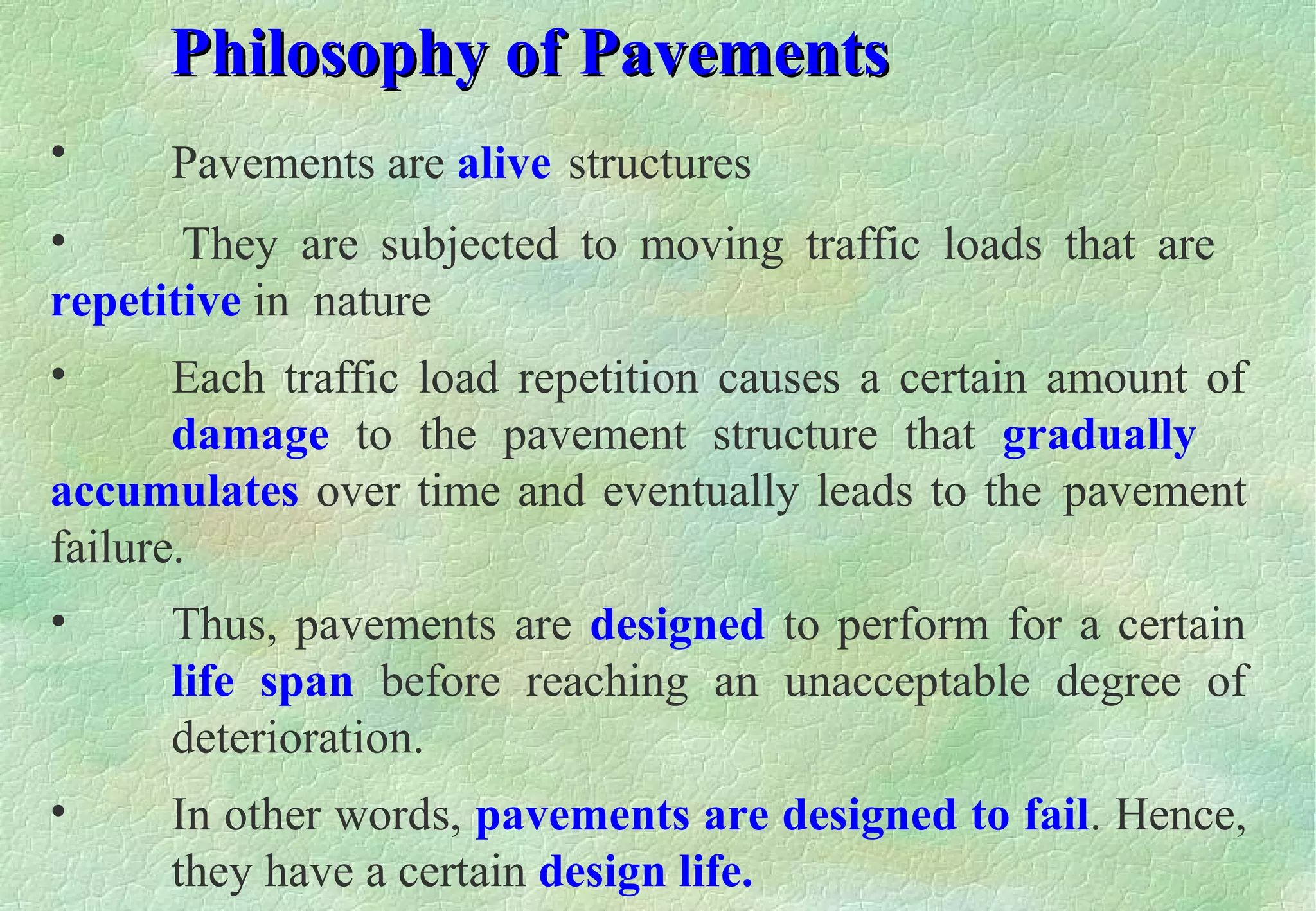 Introduction to Pavement Design Concepts | PPT