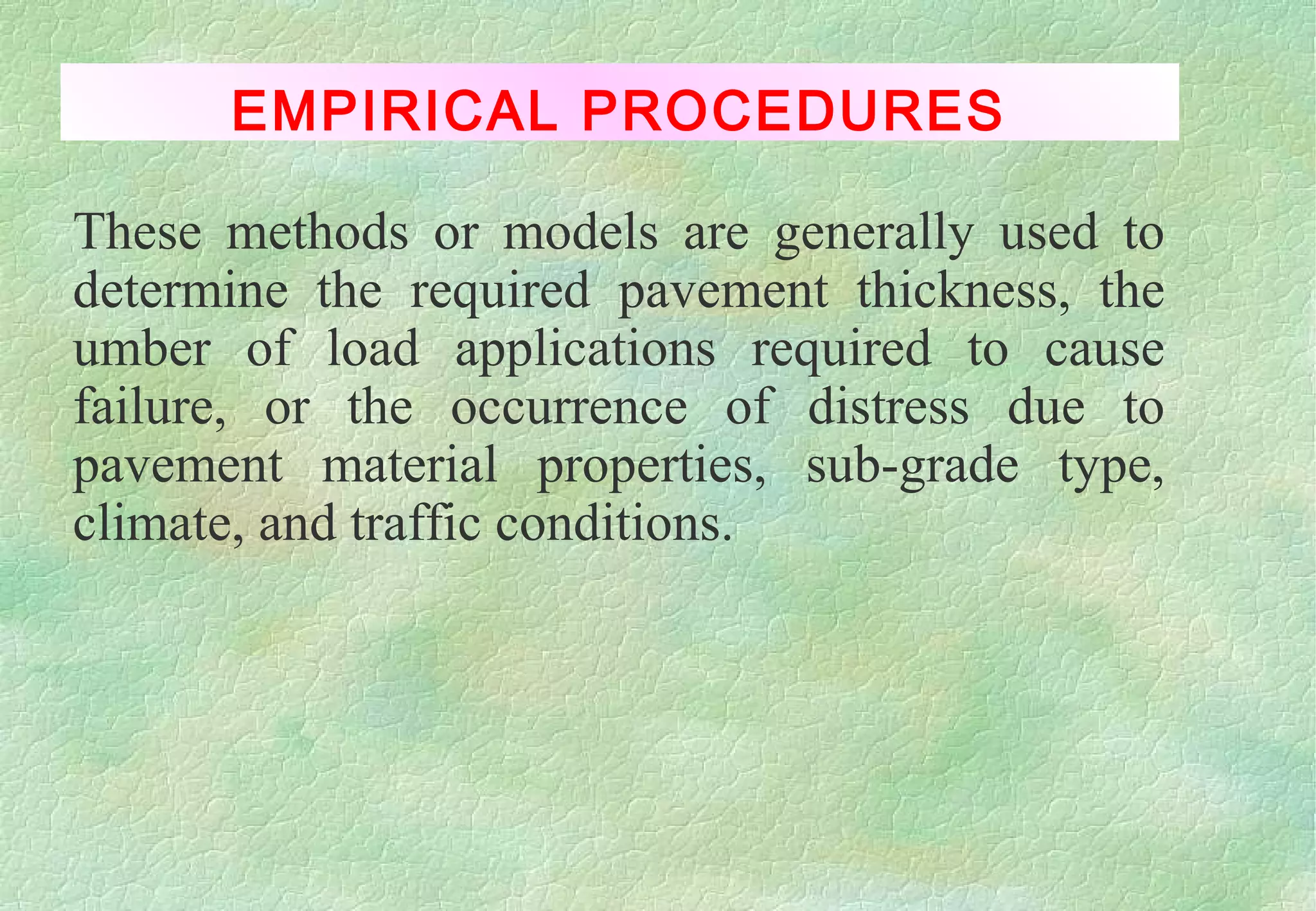 Introduction to Pavement Design Concepts | PPT