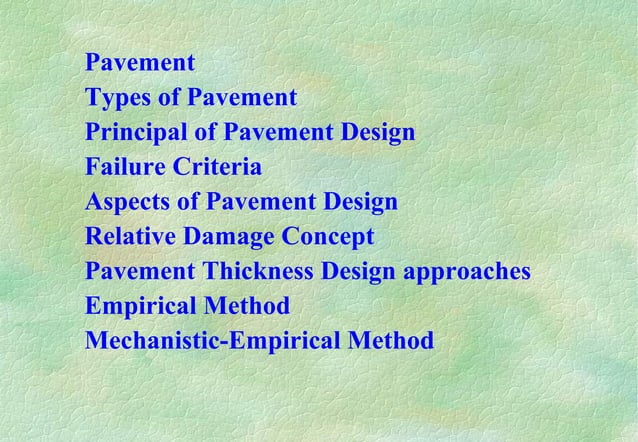 Introduction to Pavement Design Concepts | PPT