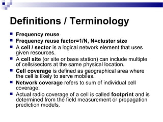 Lec 3 and 4 cellular concept 1 | PPT