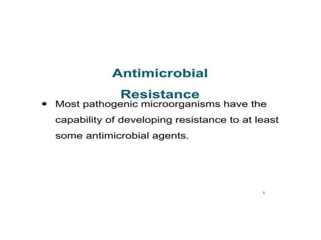 Lec 3 ANTIMICROBIAL RESISTANCE and its mechanism.pptx