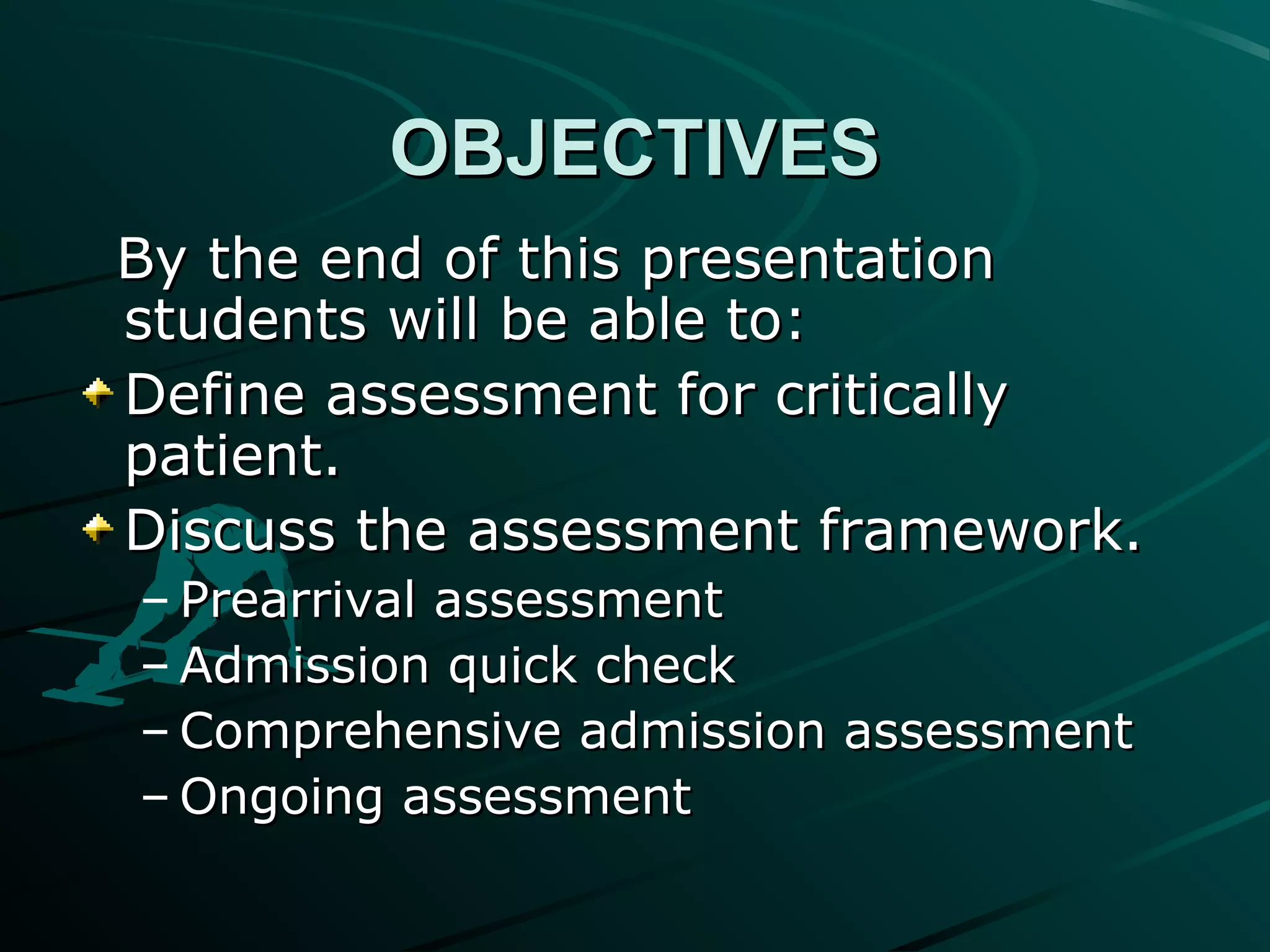 Lec # 3, assessment of ci pt | PPT