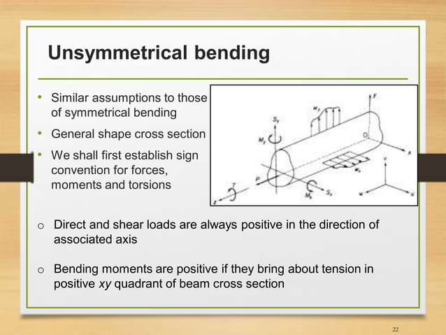 Lec3 bending of open and closed sections | PPTX