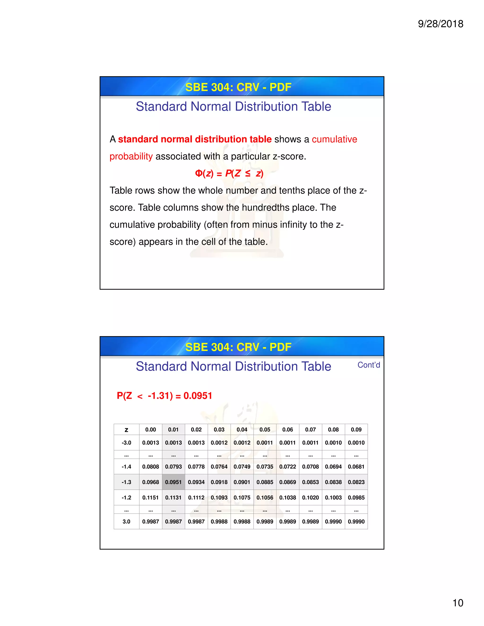 Lec 3 continuous random variable | PDF