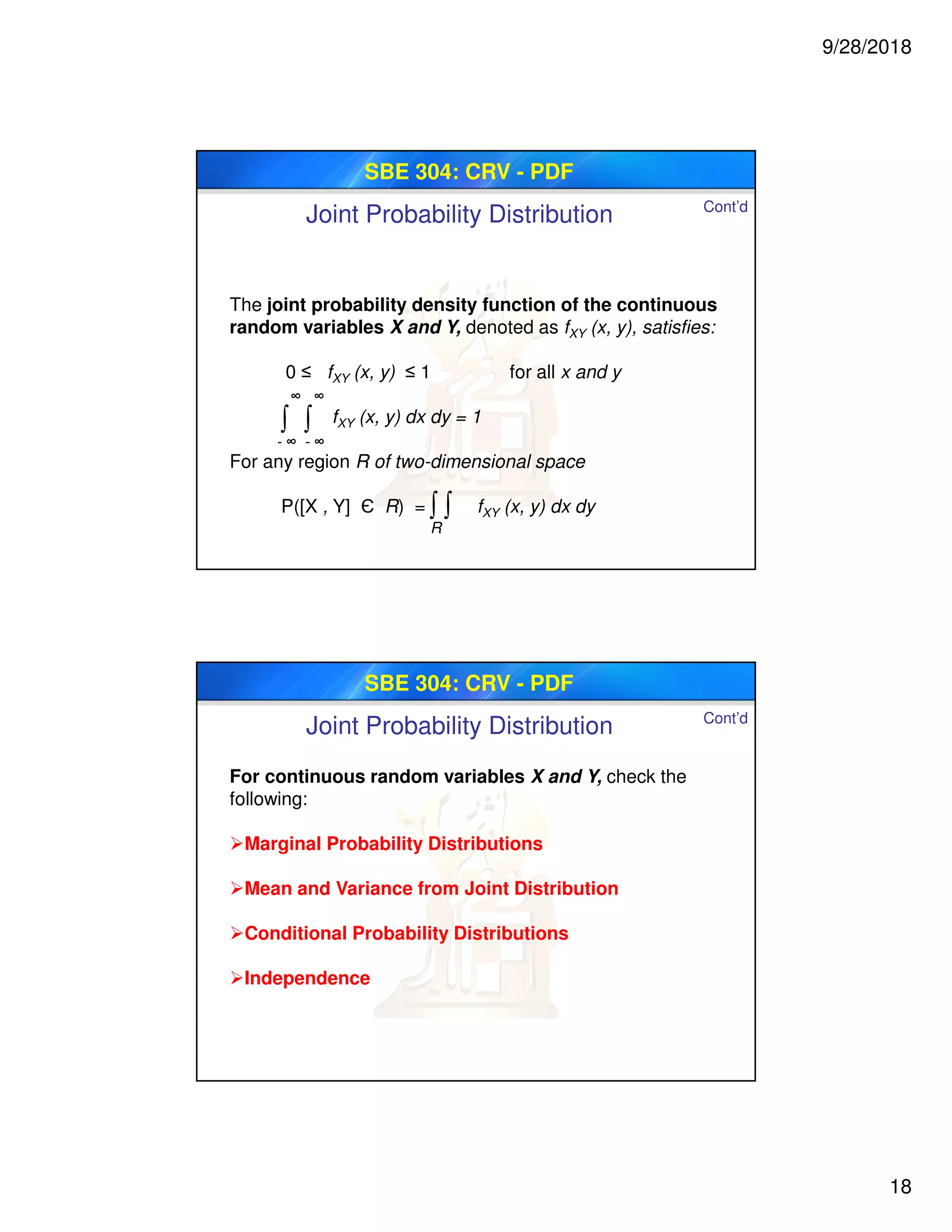 Lec 3 continuous random variable | PDF