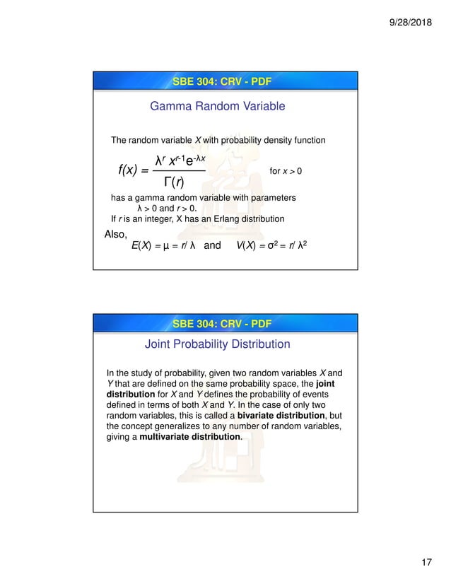Lec 3 continuous random variable | PDF