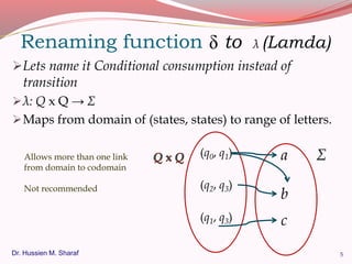 Theory of computation Lec3 dfa | PPTX