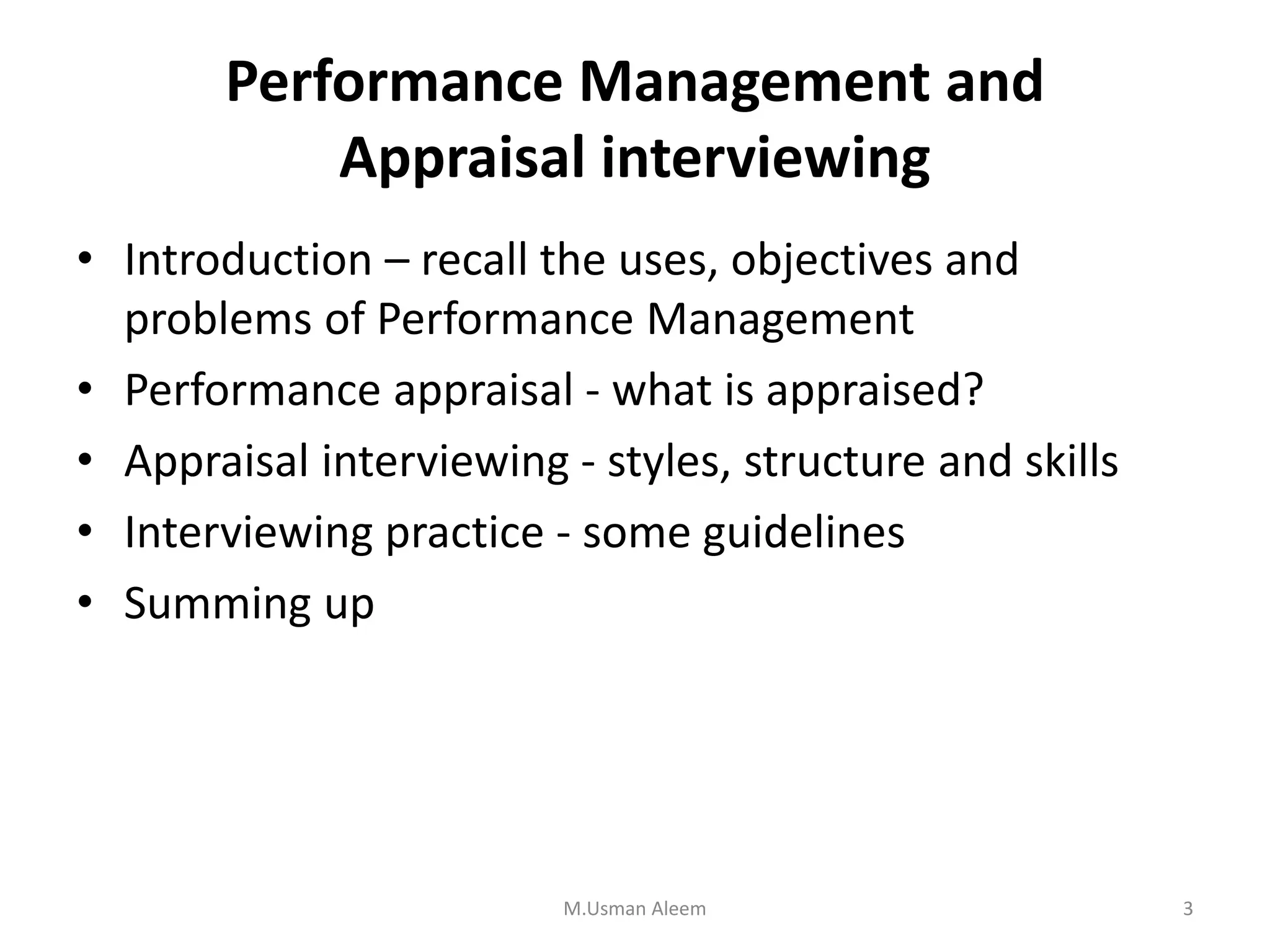 Lec 3 effective performance management systems | PPTX