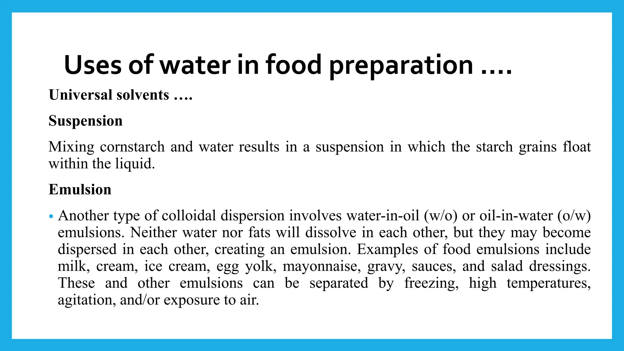 Lec 3 Food Technology - water.pptx food sciences | PPTX