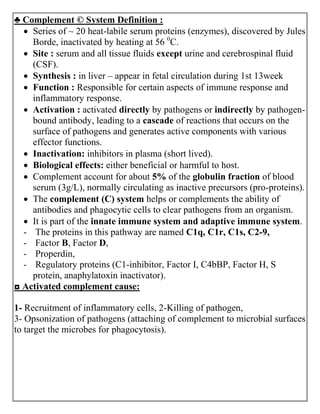 Lymphatic System and ANTIBODIES (Abs) and complement system | PDF
