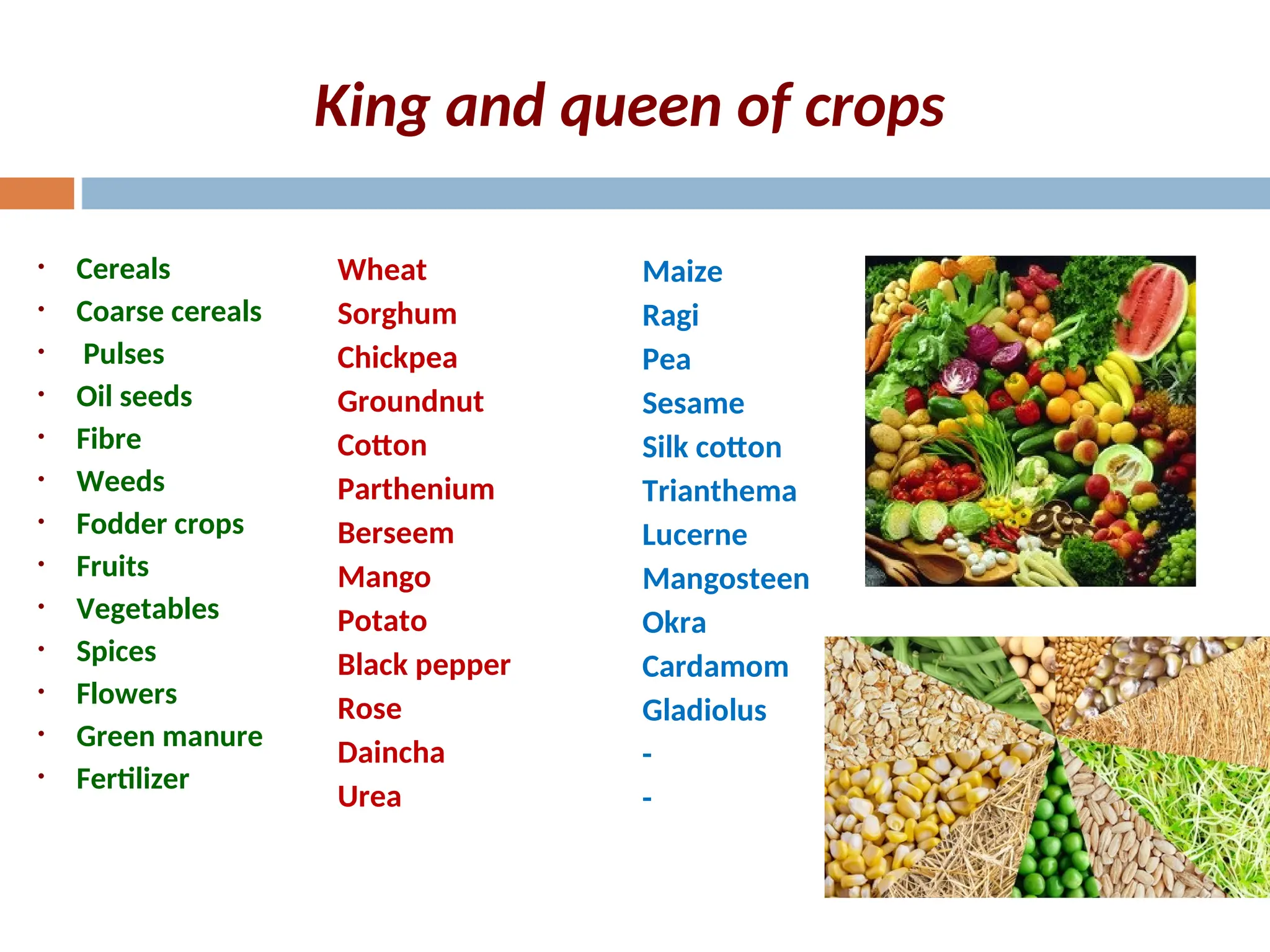Major importance crops in India and Tamil Nadu.ppt