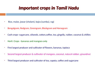 Major importance crops in India and Tamil Nadu.ppt