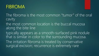 Lec 3 non odntogenic tumors and tumor like lesions of orofacial region ...