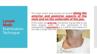 extra oral examination of the lymph nodes.pptx