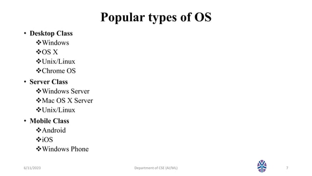 CS403: Operating System : Lec 3 Popular types of OS (2).pptx